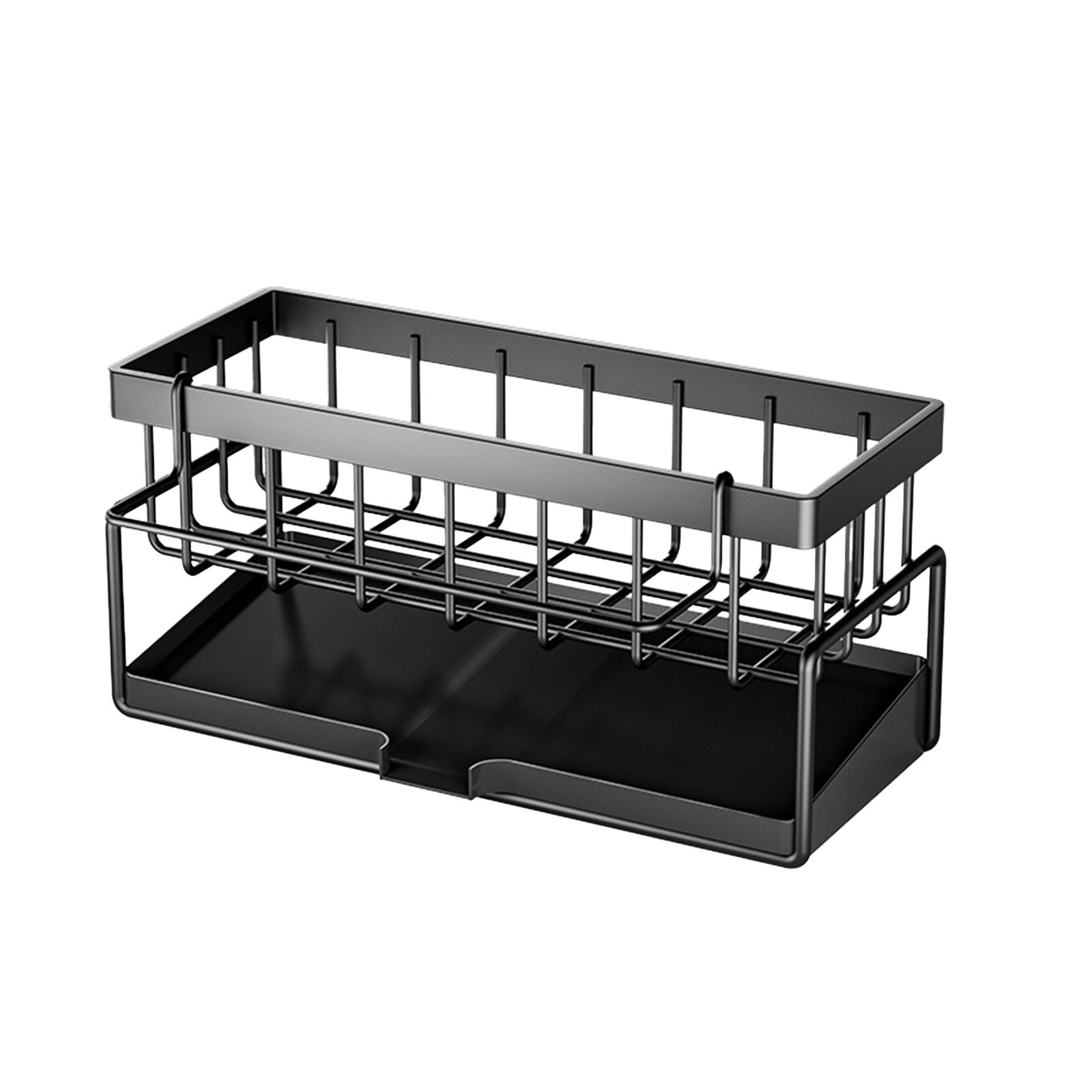 Ampiyan No-Drill Wall-Mounted Storage Shelf, Metal Kitchen Organizer ...