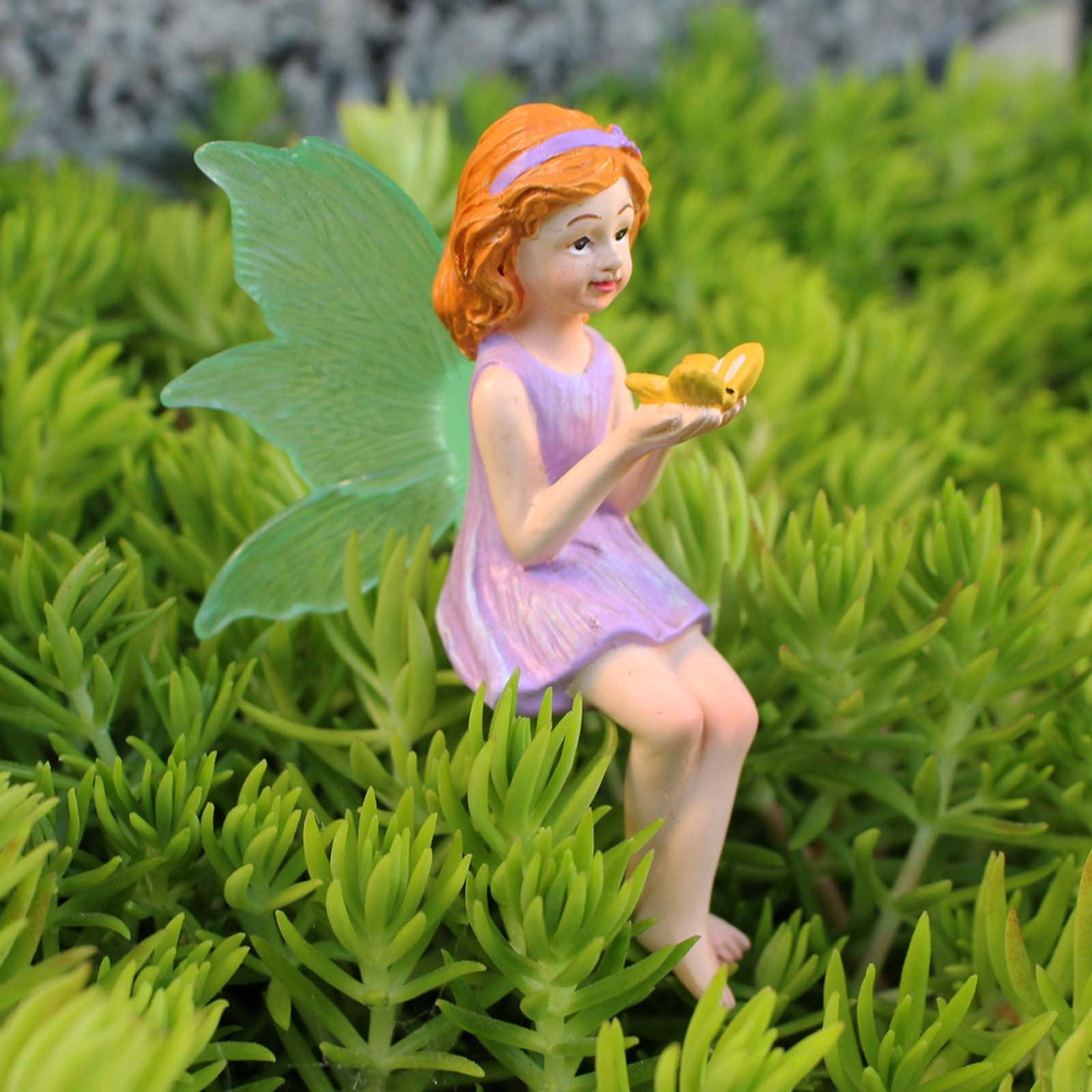 Ampiyan Resin Fairy Ornament for Flower Pots - Handcrafted Garden Decor ...