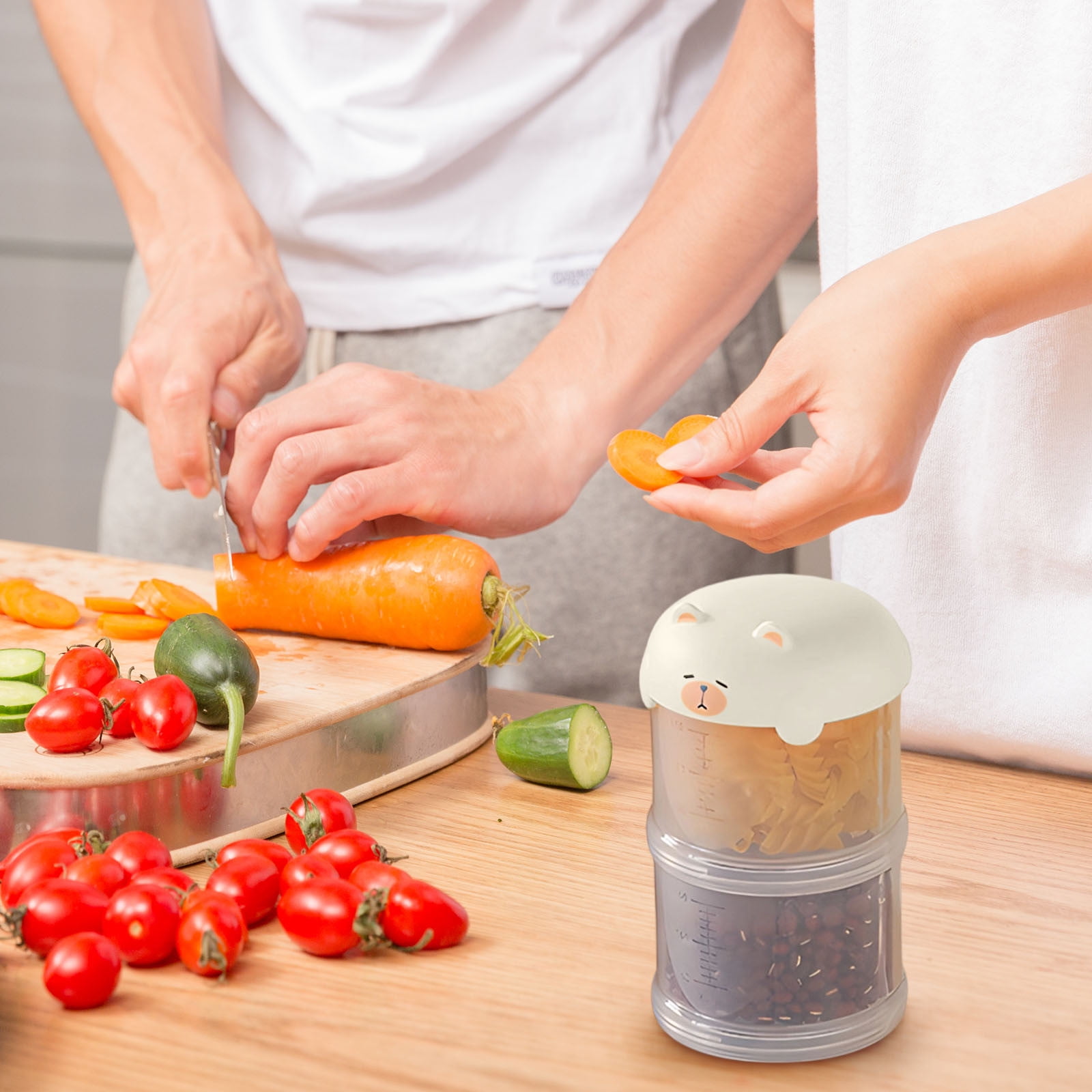 Ampiyan Seasoning Jar, Portable Travel Spice Container, Airtight Two ...