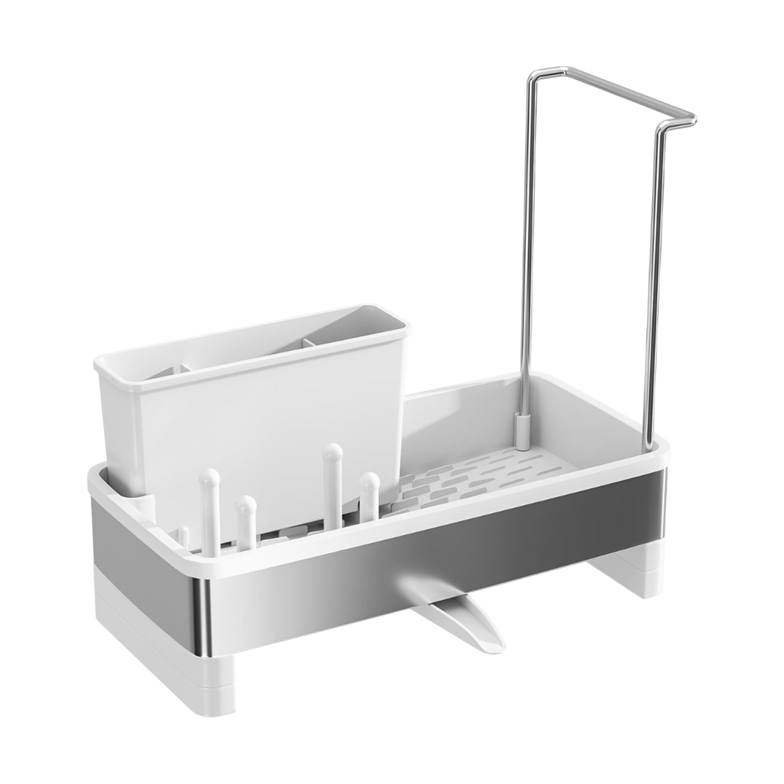 Ampiyan Stainless Steel Kitchen Sink Sponge Drainer Organizer - 3-Tier ...