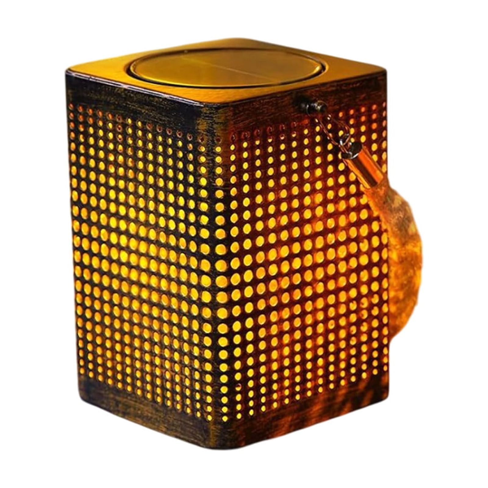 Ampiyan Vintage Hanging Solar Lantern Outdoor - Iron Solar LED Light ...