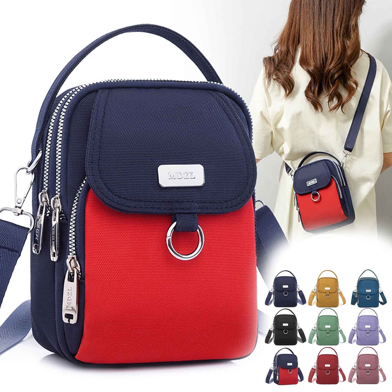 Ampiyan Women Crossbody Bag, Casual Messenger Bag, Multi Compartment ...