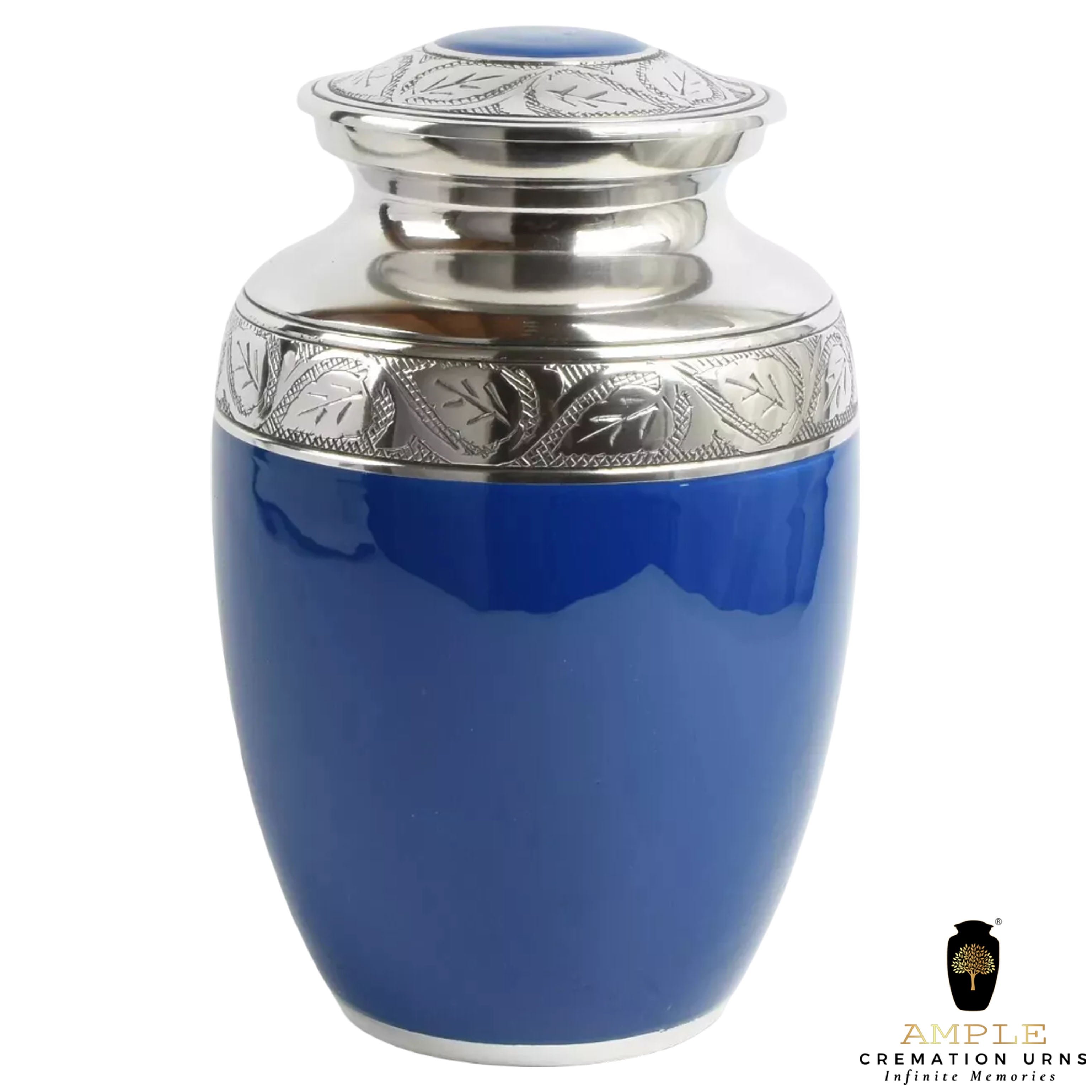 Ample Crimination URN With Engraving | Large 10.5" Elegant Memorial Urn ...