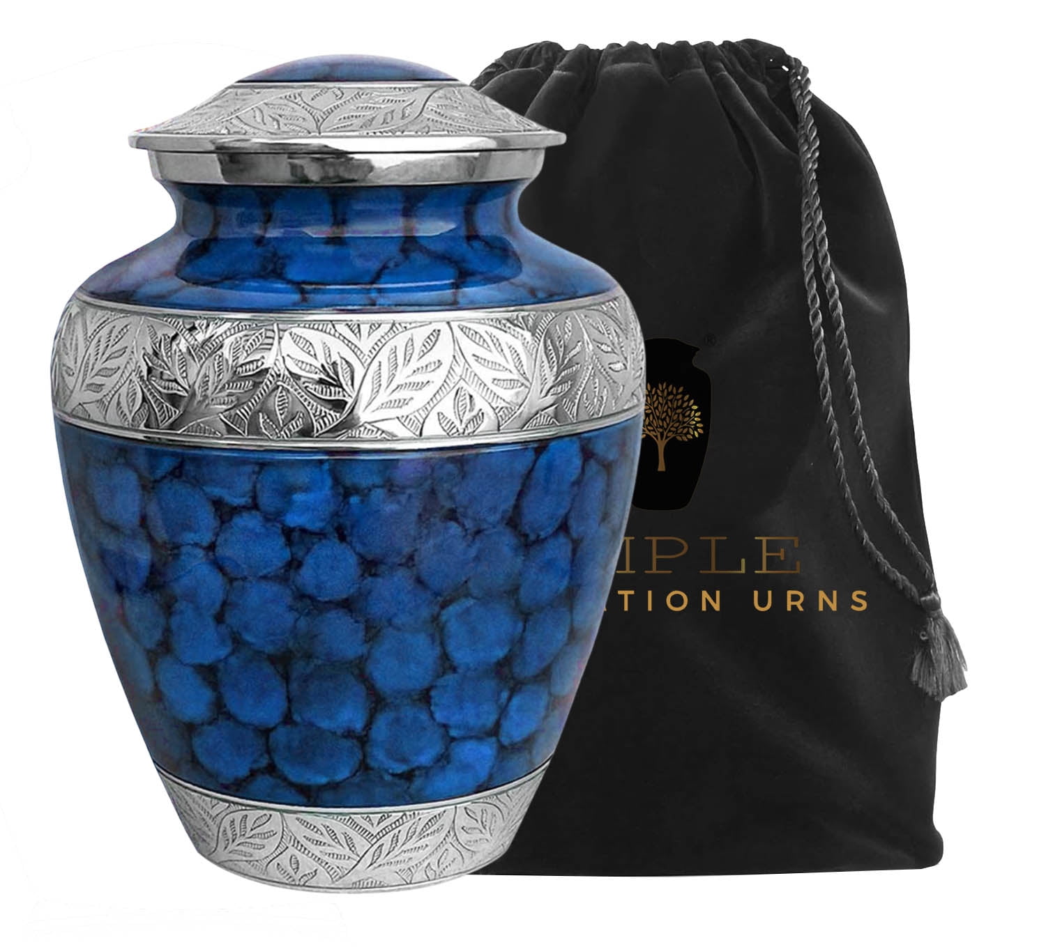 Ample Crimination URN Without Engraving | Large 10.5" Elegant Memorial ...