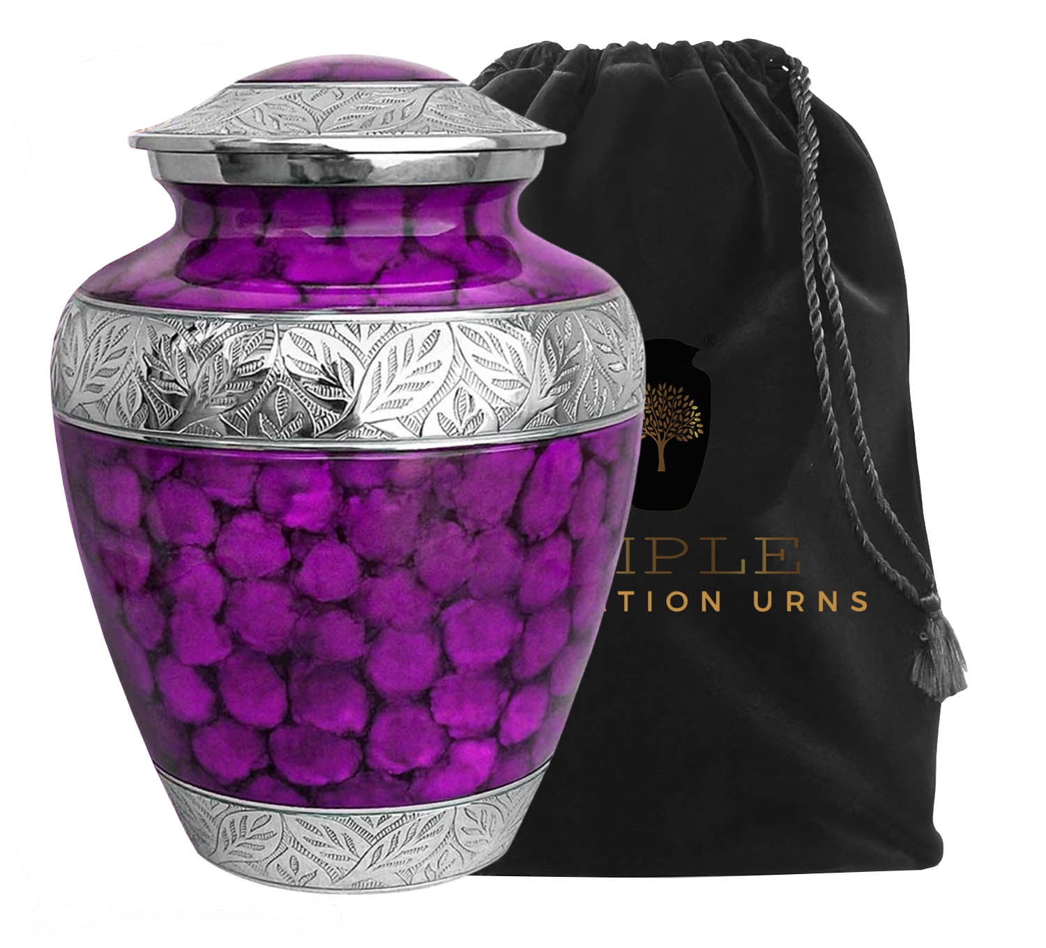 Ample Crimination URN Without Engraving | Large 10.5" Elegant Memorial ...