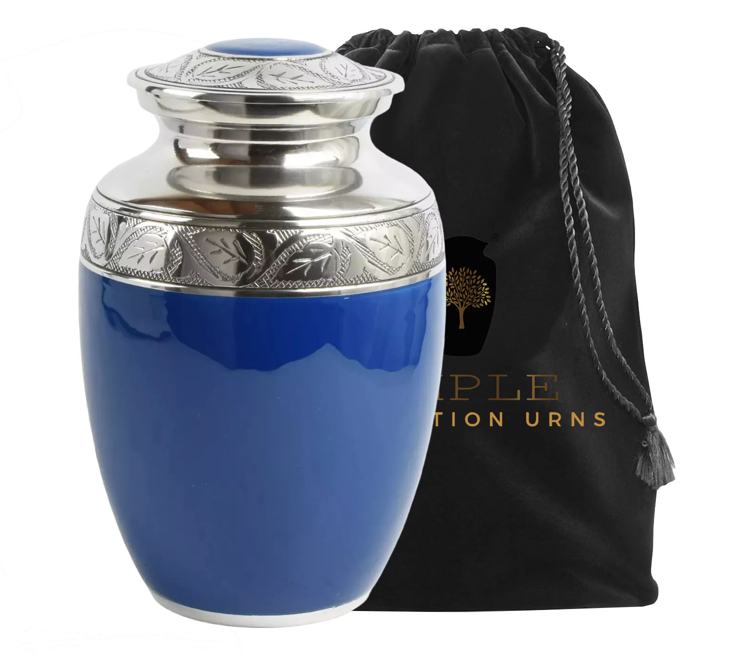 Ample Crimination URN Without Engraving | Large 10.5" Elegant Memorial ...