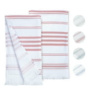 SKL Home Seabrook Stripe Hand Towel (2-Pack), Teal, 16" x 26" - Walmart.com