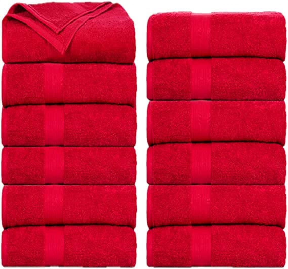 Ample Decor Hand Towel 18 x 28 inch Pack of 12 600 GSM 100% Cotton ...