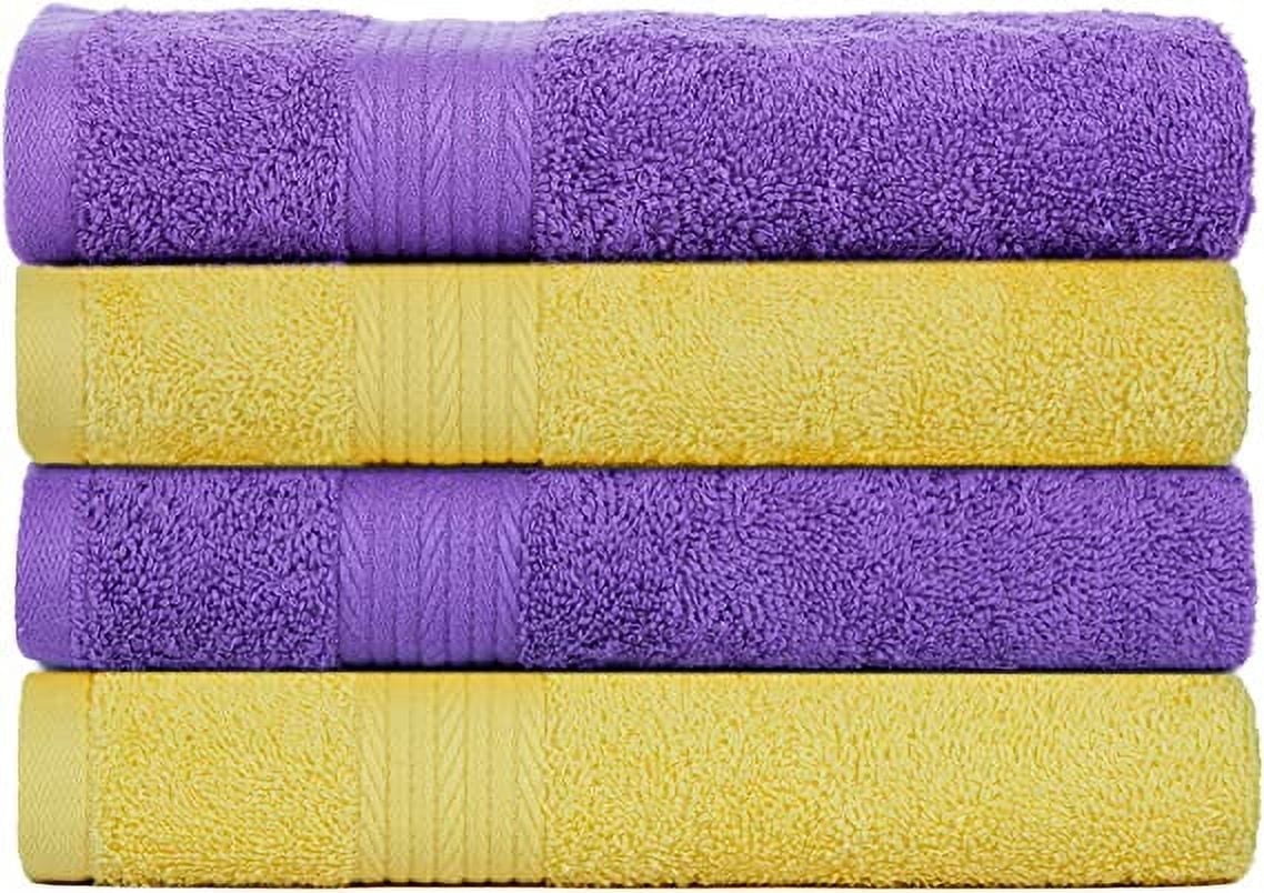 Ample Decor Hand Towel 18 x 28 inch Pack of 4 600 GSM 100% Cotton, Soft ...