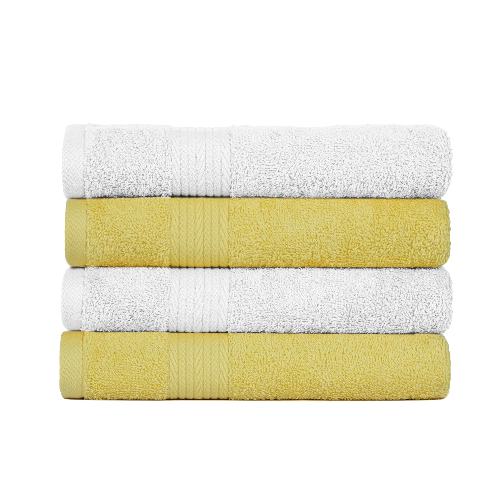 Ample Decor Hand Towel 18 x 28 inch Pack of 4 600 GSM 100% Cotton, Soft ...