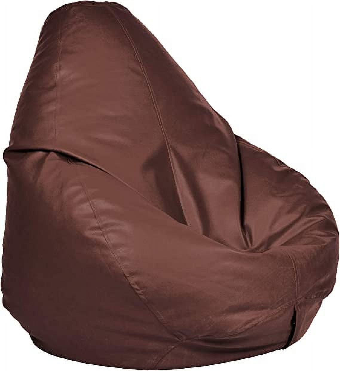 Ample Decor Leatherette Bean Bag Cover (No Filling), Ideal for Children and Teenagers - Tan ...