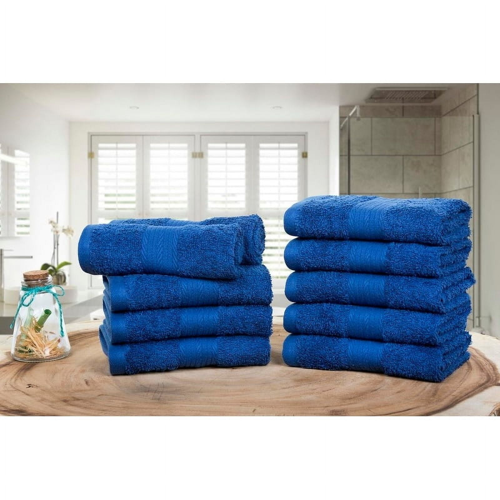 Ample Decor Luxurious Cotton 600GSM Soft Wash Cloths 12X12 Inch by - 10 ...