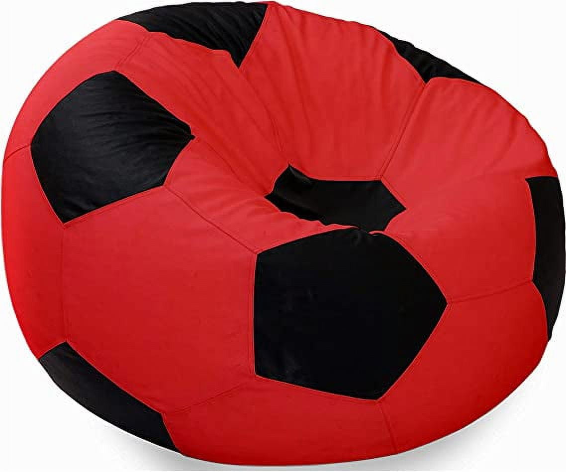 Ample Decor Soccer Leatherette Bean Bag Cover (Filler Not Included), Double Stitched, Ideal for ...