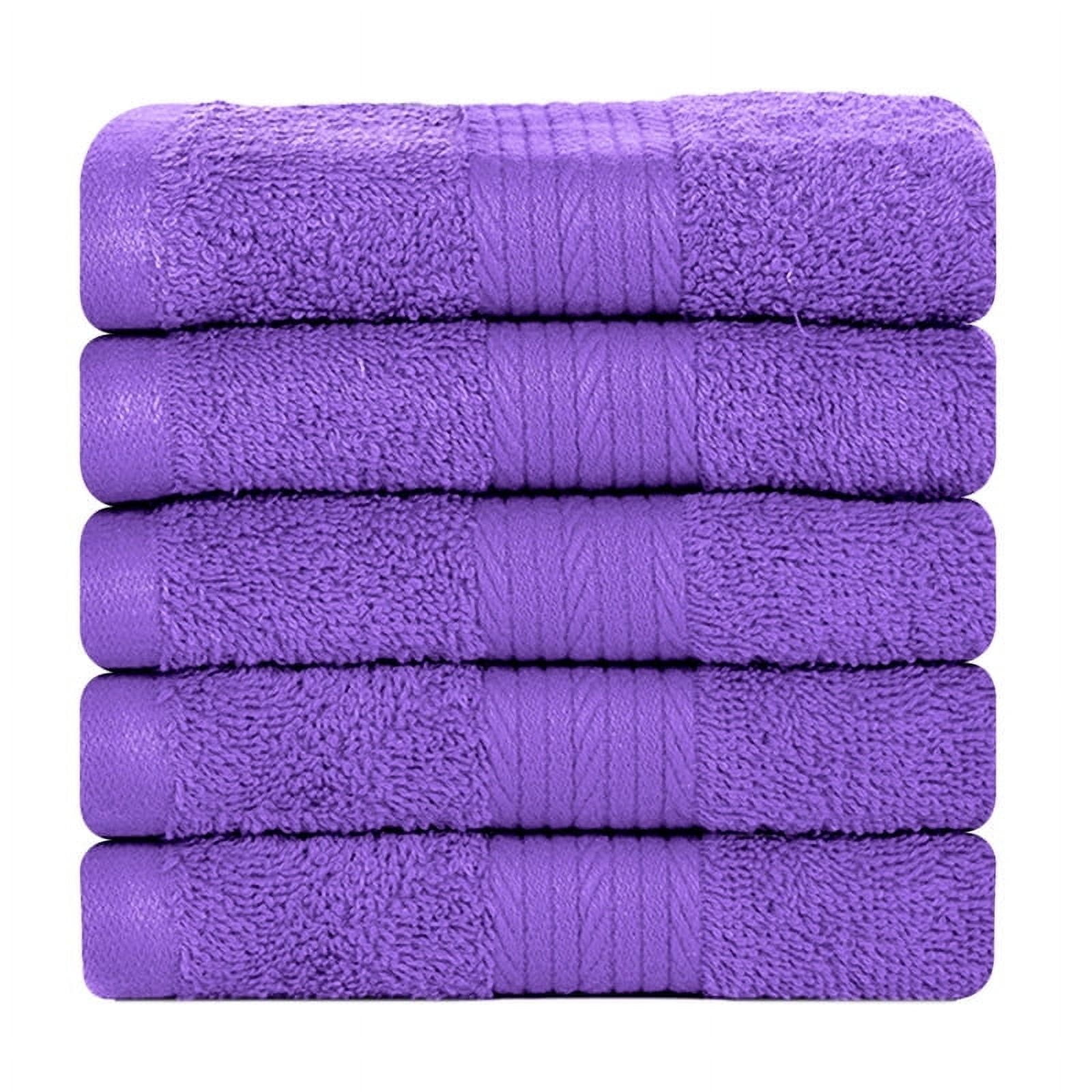 Ample Decor Washcloths 12 x 12 inch 5 Piece 600 GSM 100% Cotton ...