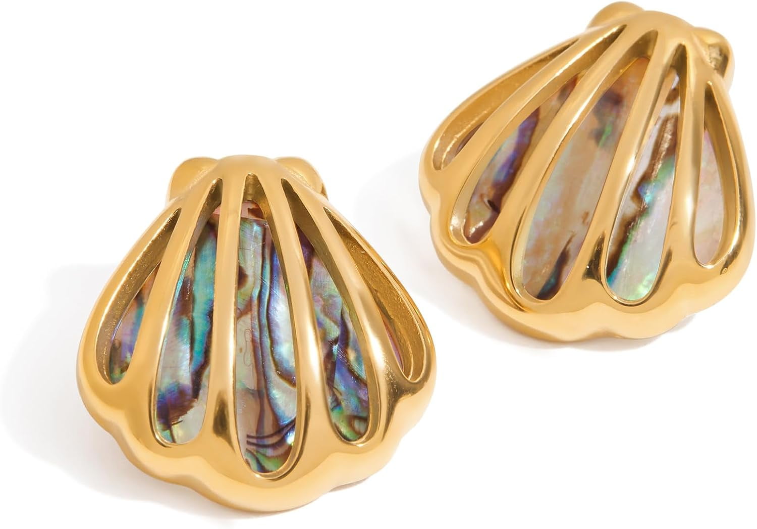 Ample Seashell Starfish Earrings for Women Statement Ocean Beach Earrings Summer Jewelry[s557 ...