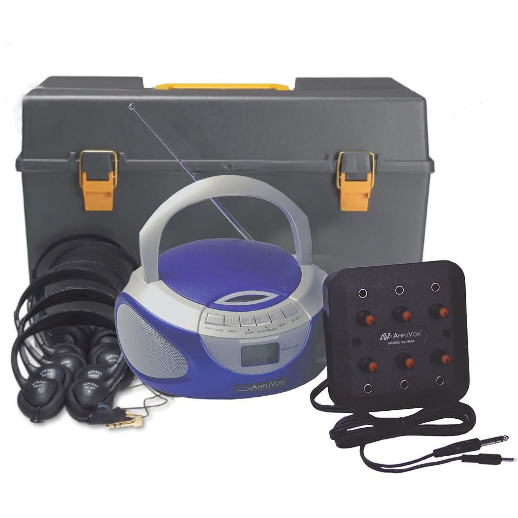 AmpliVox, APLSL1070, Listening Center with Bluetooth CD Boombox with AM ...