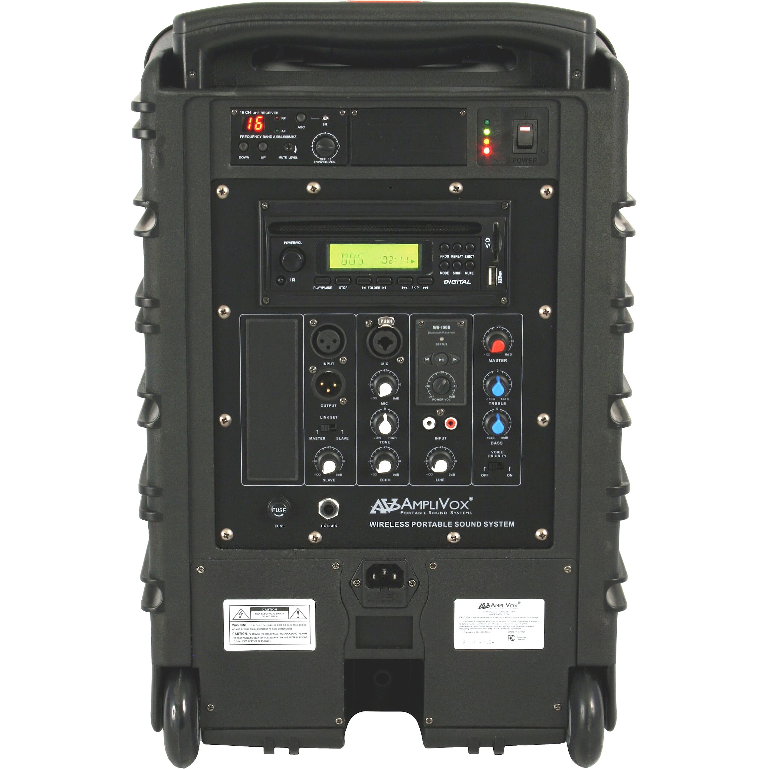 AmpliVox, APLSW800, Titan Wireless Portable PA System, 1 Each - Walmart.com