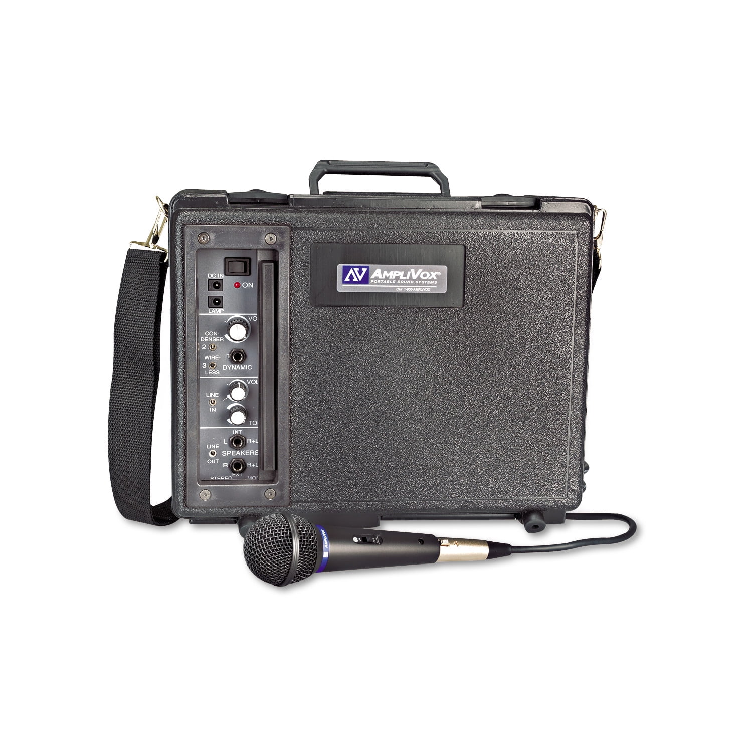AmpliVox Audio Portable Buddy Professional PA System w/Pro Wired Mic ...