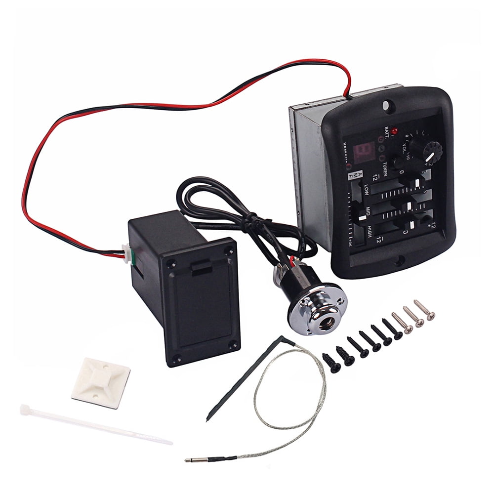 Amplifier Acoustic Guitar Pickup Piezo Pickup -band EQ Preamp Pedal ...