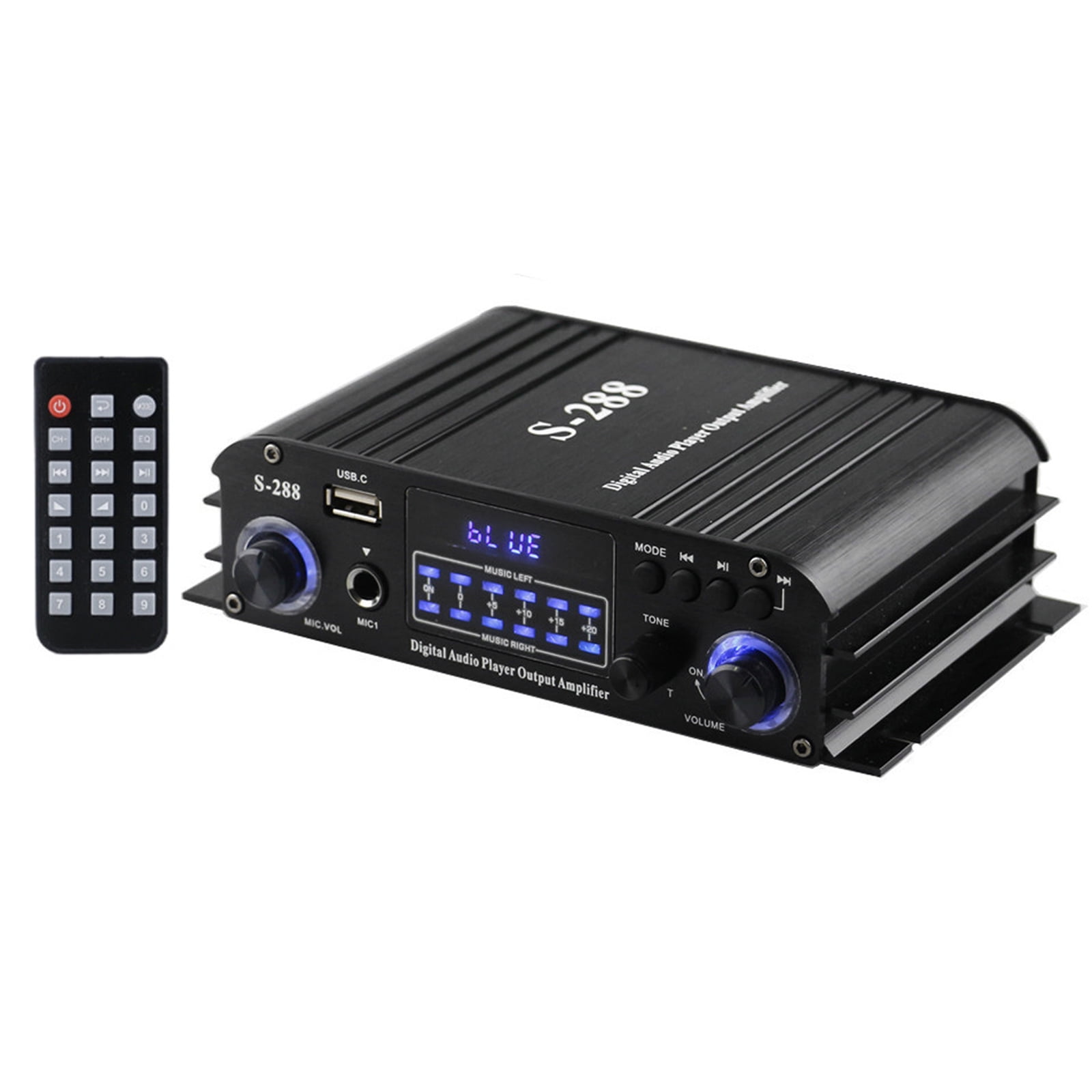 Amplifier,Receiver U Mic Amplifier Input Lcd Display S-288 Audio ...