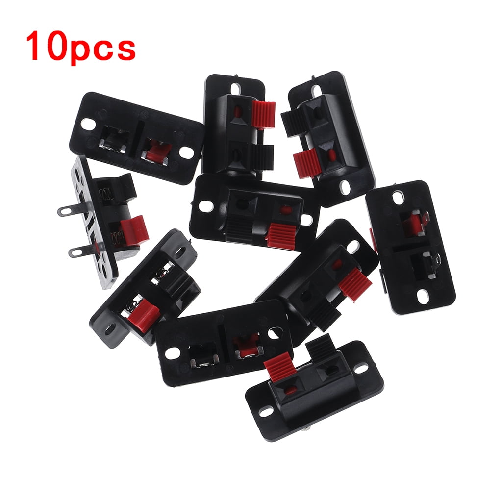 Amplifier Spring Jointing Clamp Test Clip Connector 2 Way Socket Block ...