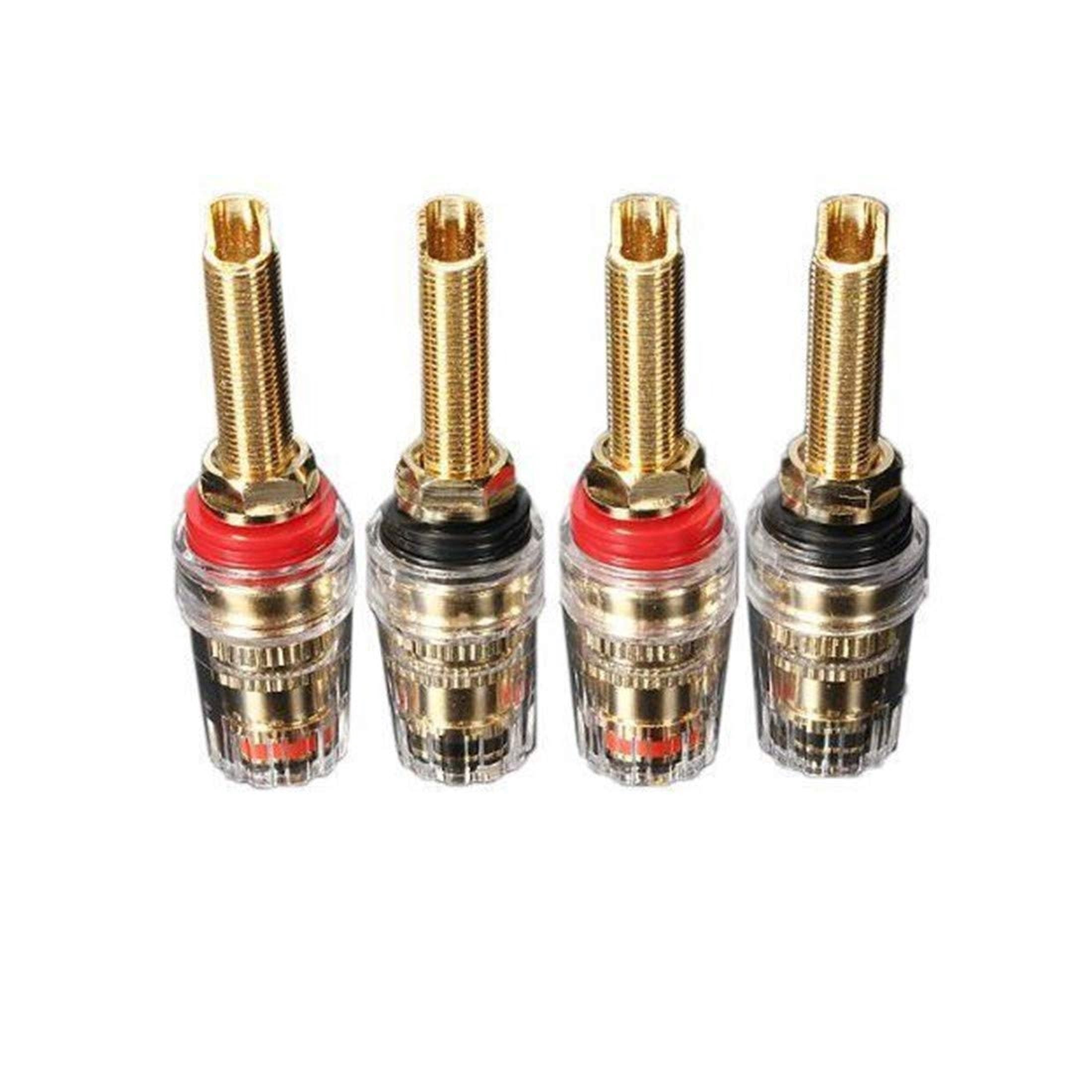 Amplifier Terminal Connector Set - Long Speaker Binding Posts 4pcs ...