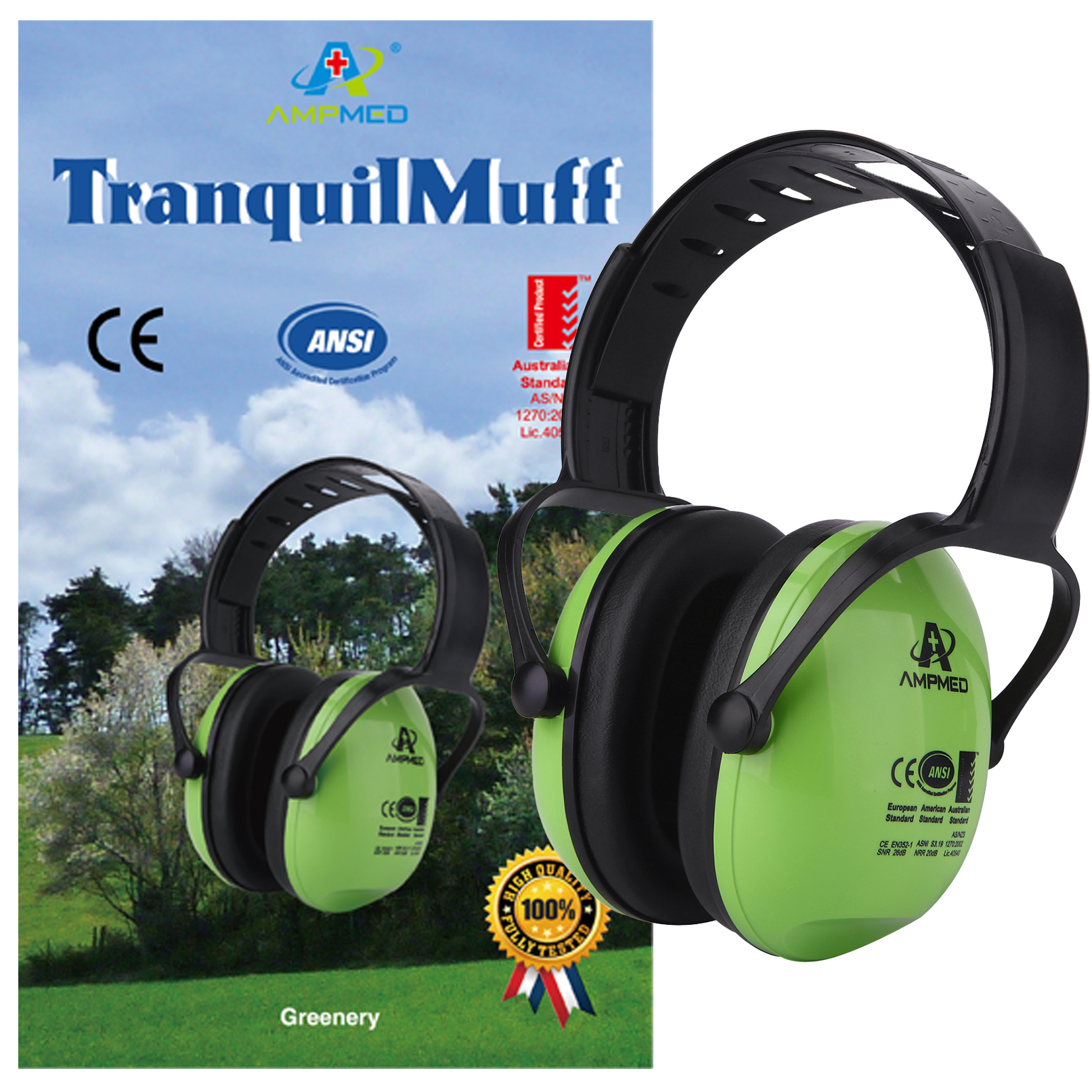 Hyper Tough Folding Compact Earmuffs, 1 Pair - Walmart.com
