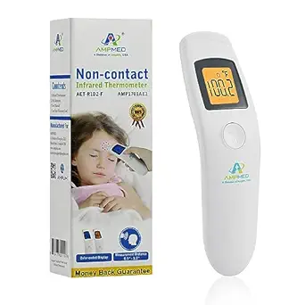 Amplim Non-Contact Forehead Thermometer for Kids and Adults - Touchless ...