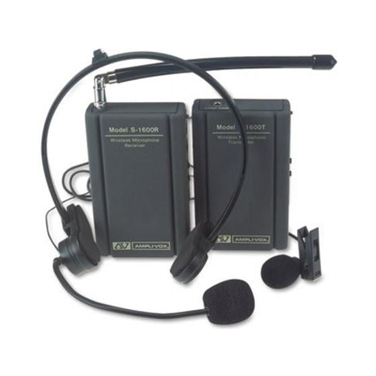 Amplivox Portable Sound Sys. S1601 Wireless Lapel and Headset ...