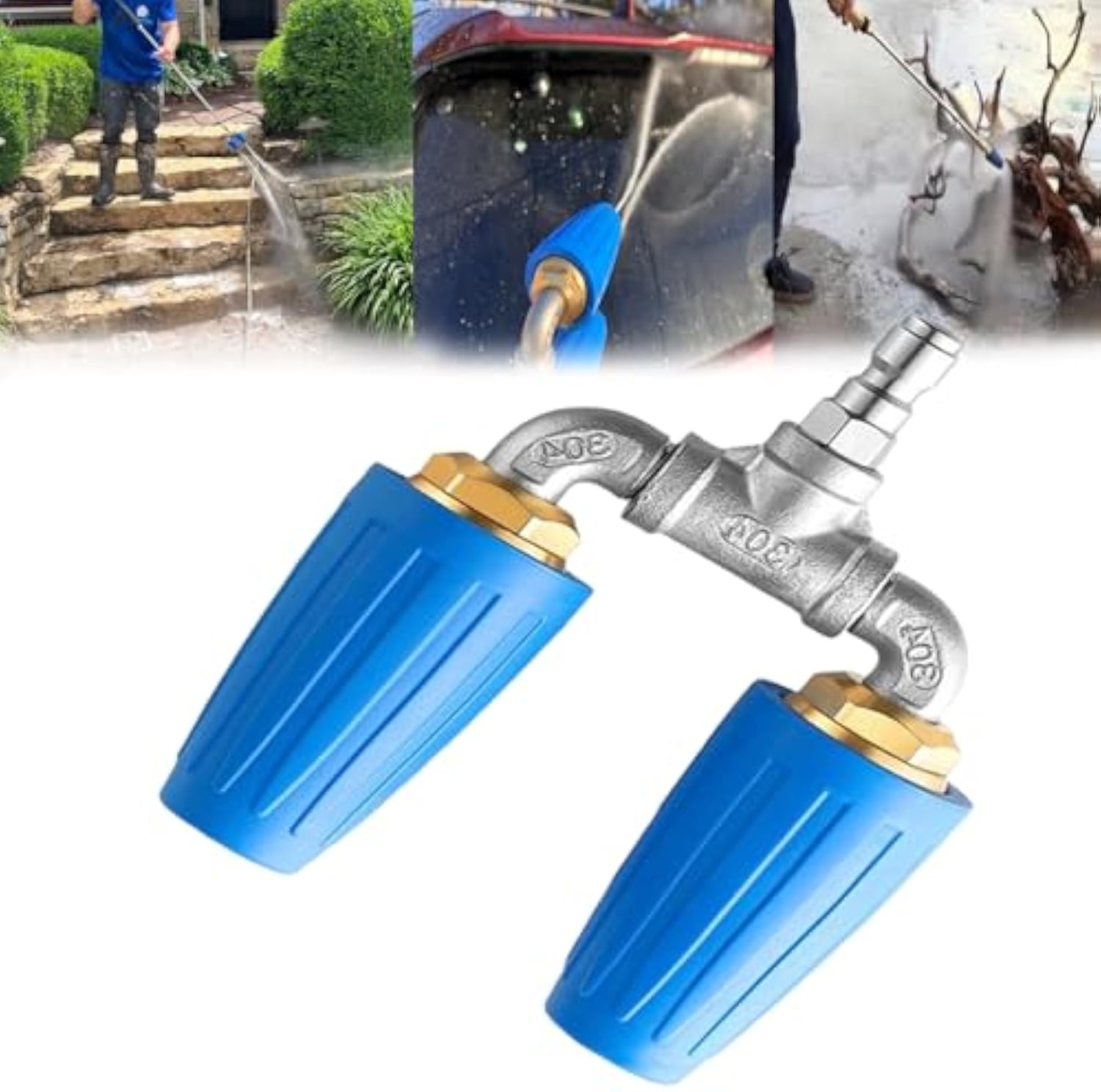 Ampltulastd 4000 Psi Triple Turbo Nozzle Pressure Washer, 360° Rotating ...