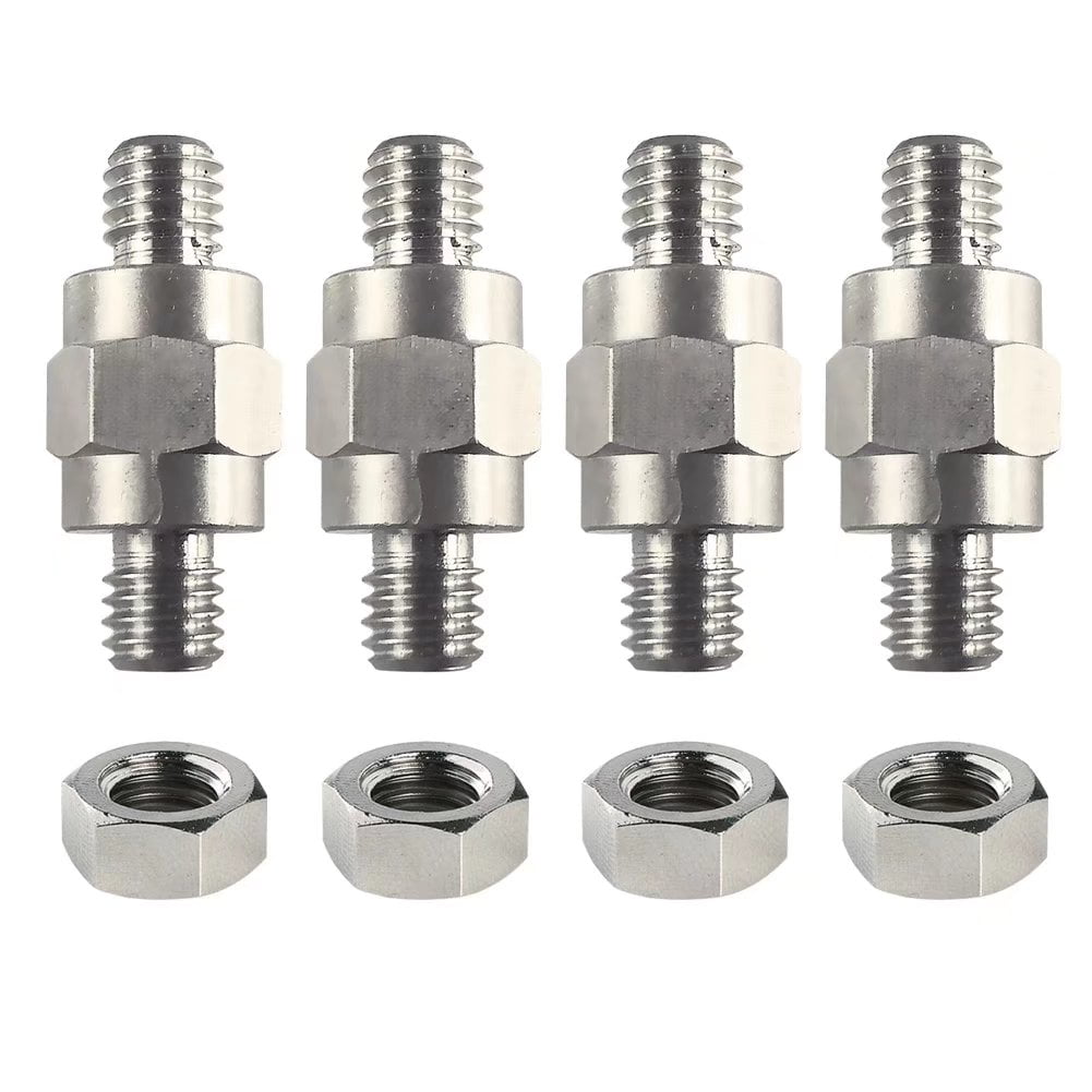 Ampper 3/8"-16 Brass Side Post Battery Terminal Stud Bolts, Nickel ...