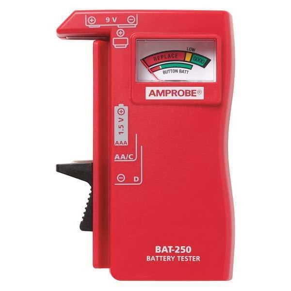Amprobe Battery Tester, 1.5to9 VDC, Analog BAT-250 - Walmart.com