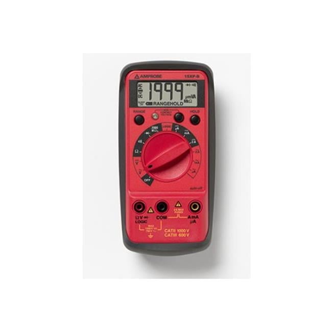 Amprobe 15XP-B Electrical Digital Multimeter Tool, 750V, 2A, 2000 MOhms ...