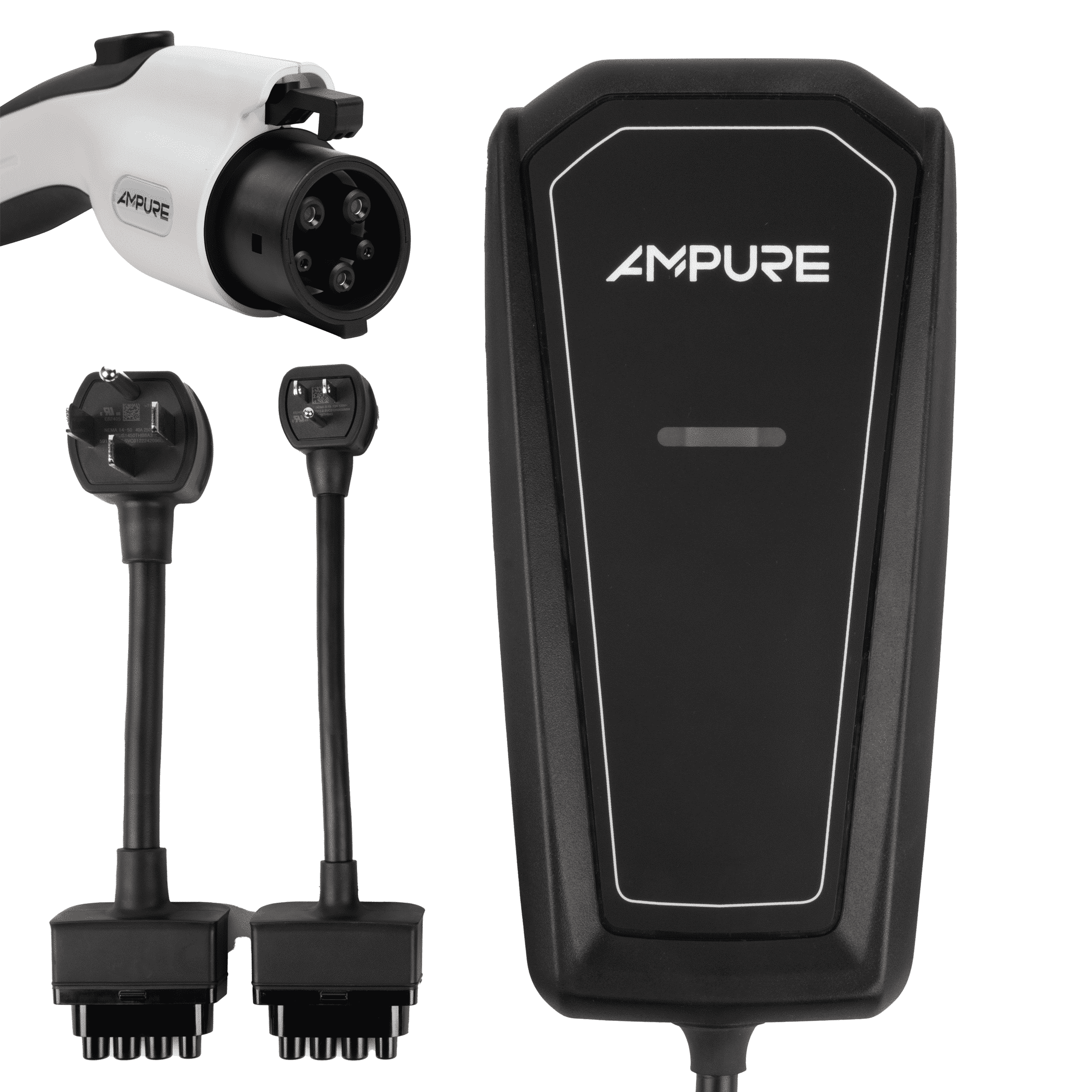 Ampure Go Level 2 Portable EV Charger, 32 Amp, SAE J1772, NEMA 14-50 ...