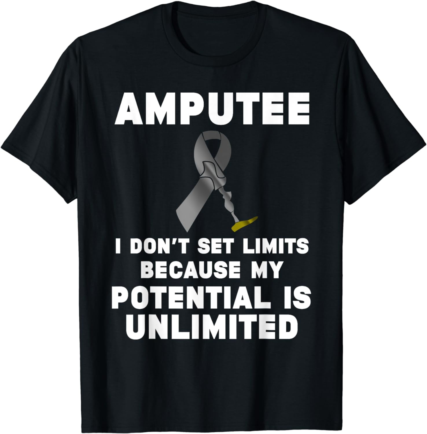 Amputee Humor Potential Leg Arm Funny Recovery Gifts T-Shirt - Walmart.com