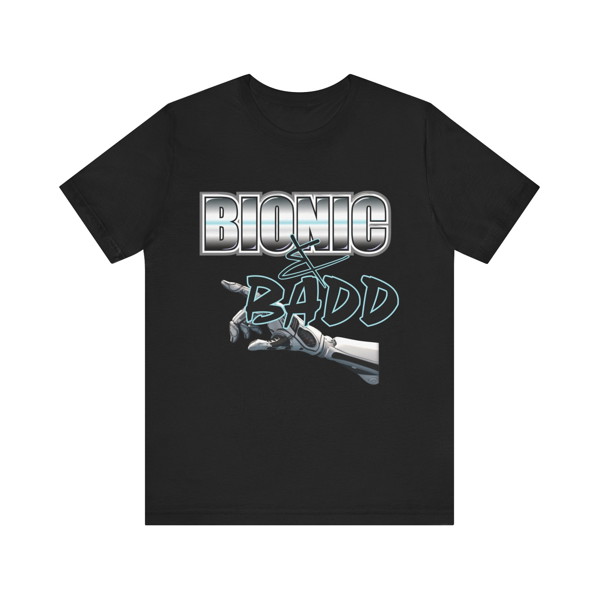 Amputee Humor TShirt “Bionic n Badd V2” Crew Neck - Walmart.com