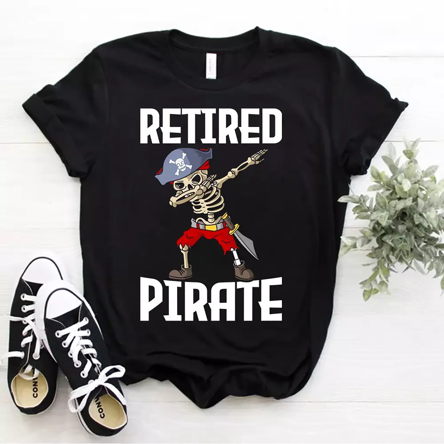 Amputee Leg Dad Retirement Leg Prosthetic Leg Retired Pirate T-Shirt ...