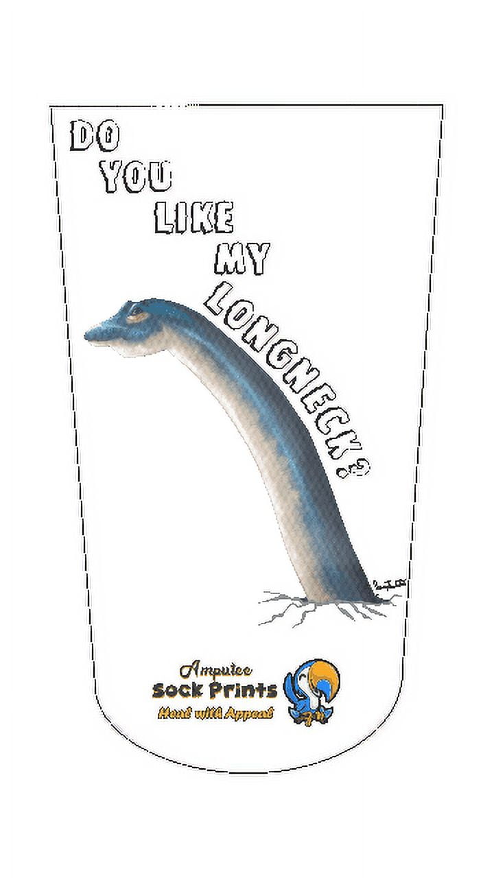 Amputee Sock, "Do You Like My Longneck V1", 3PLY Residual Wound, Over ...