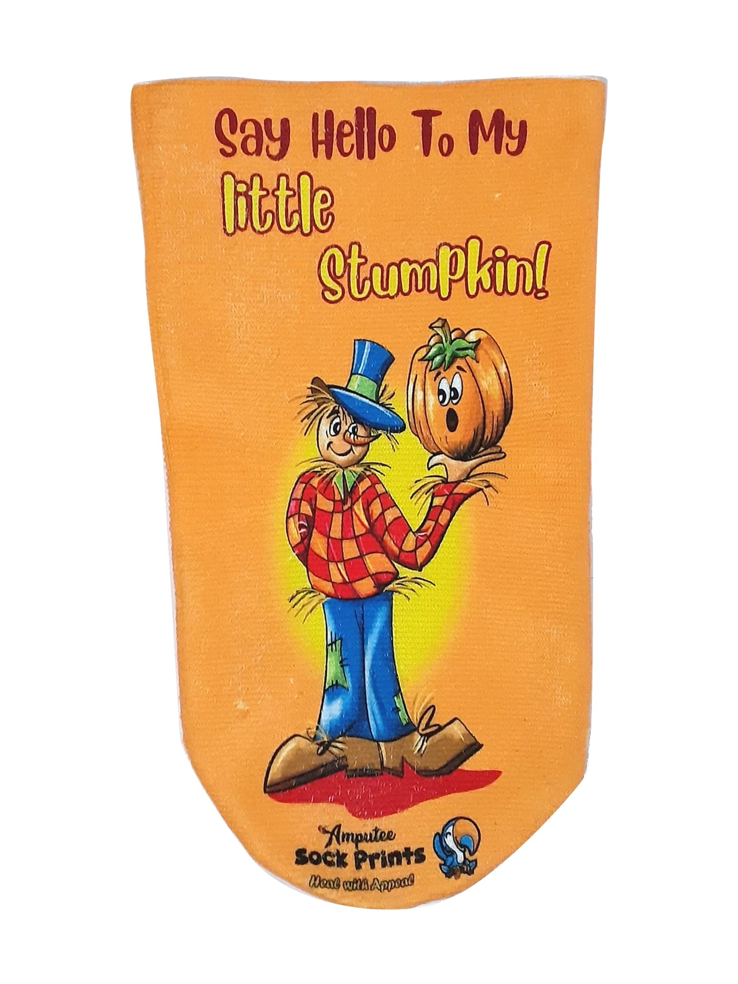 Amputee Sock , "Scarecrow say hello to stumpkin",3PLY Residual Wound ...