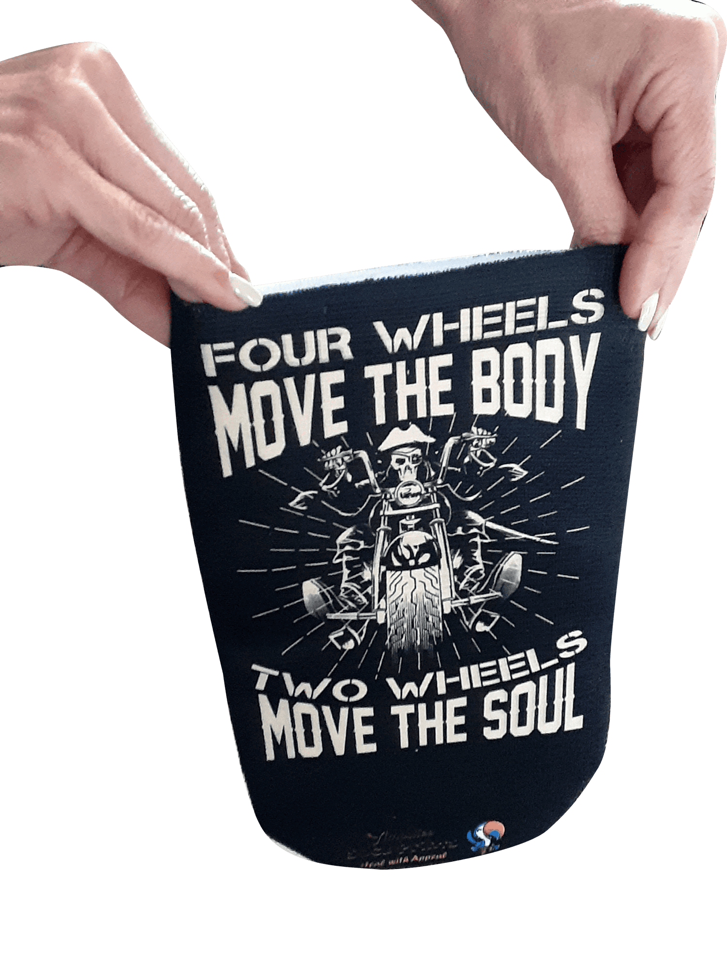 3PLY Amputee Compression Sock, "Two Wheels Move The Soul V1", Over ...
