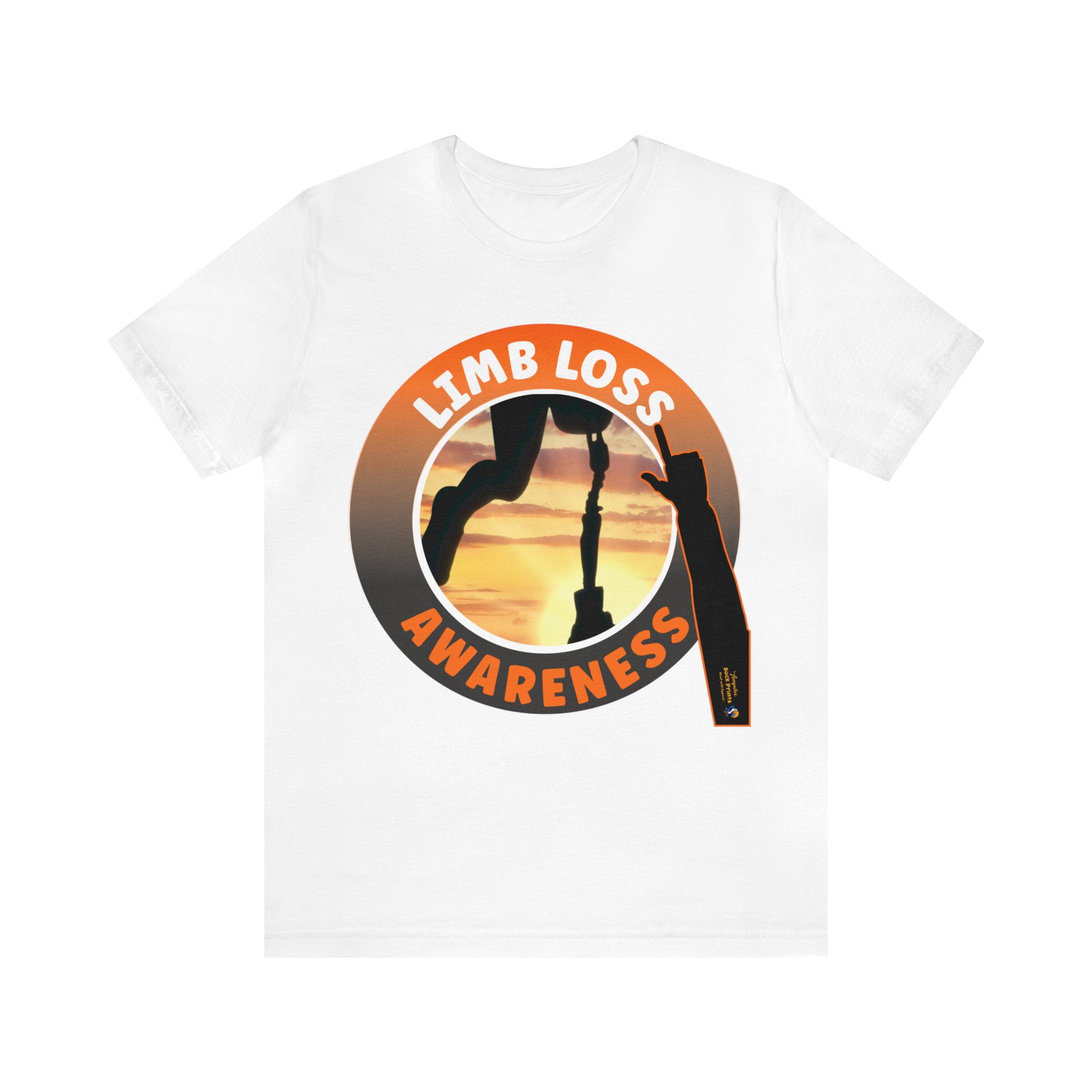 Amputee T-Shirt “LimbLoss Awareness” Inspirational Crew Neck T-Shirt ...