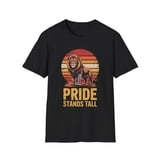 Amputee T-Shirt for Men – Pride Stands Tall Lion Design with Prosthetic ...