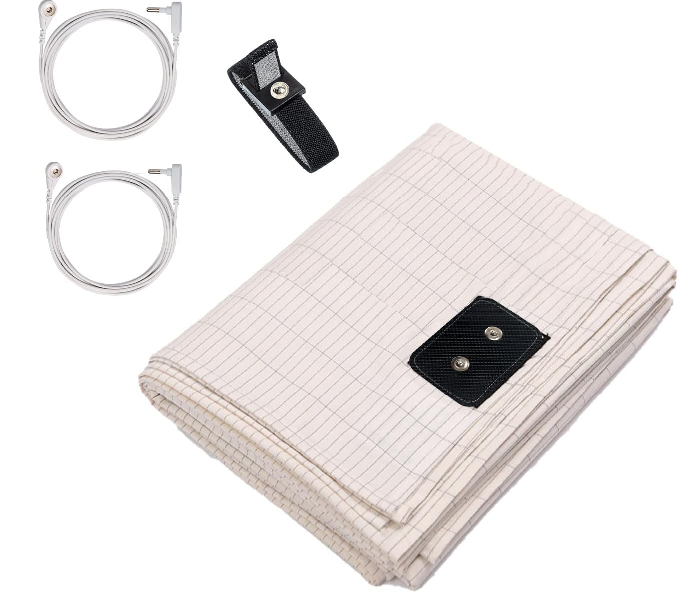 Amradield White Silver Fiber and Organic Cotton Flat Bed Sheet, King ...