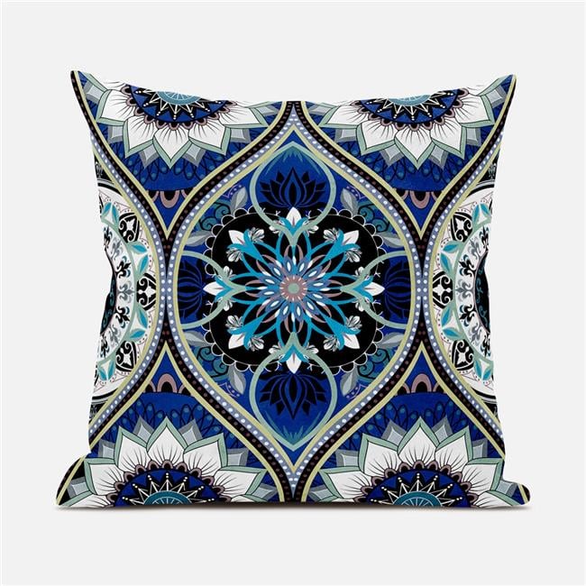 Amrita Sen Bohemian Mandala Vector Indoor/Outdoor Pillow with Removable ...