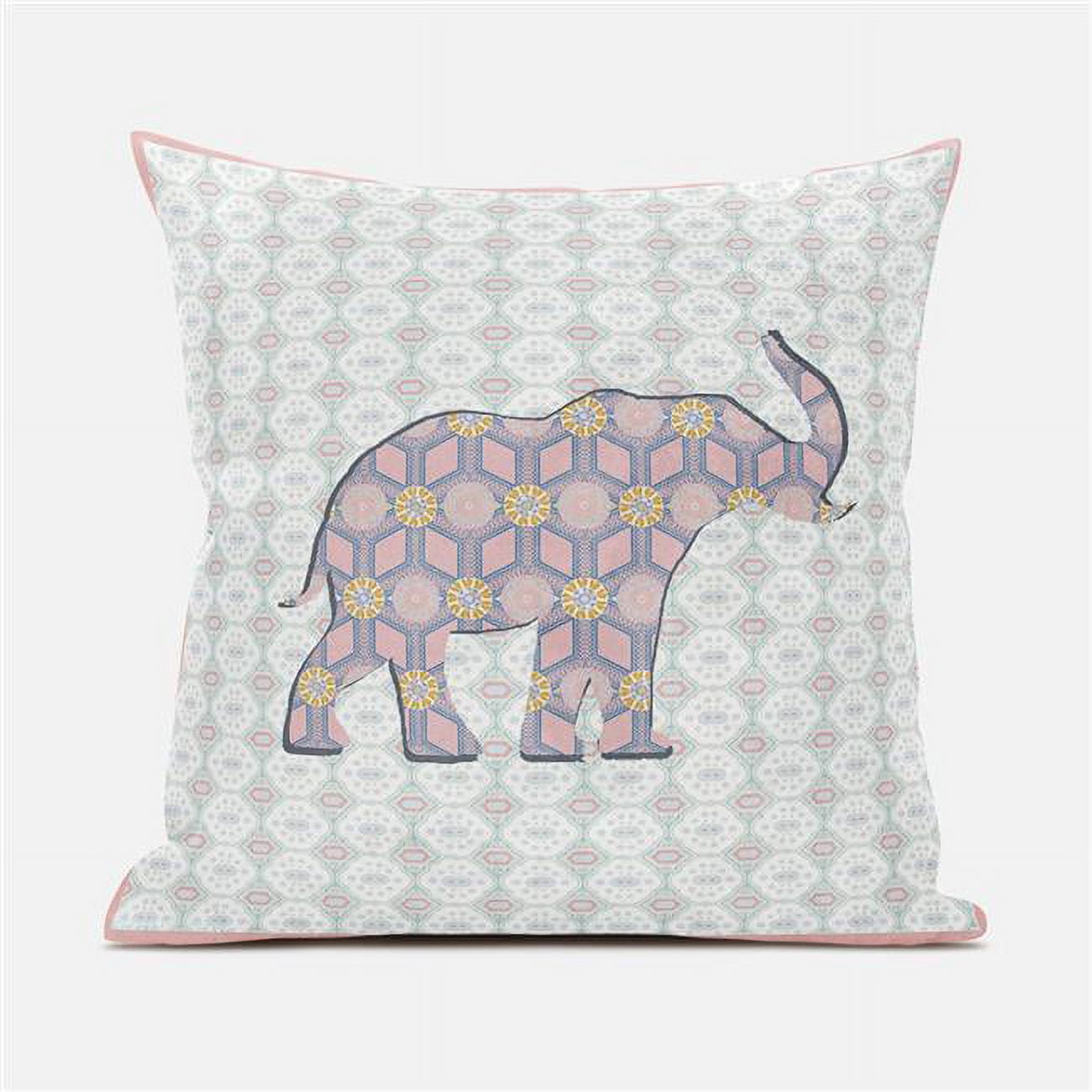 Amrita Sen Designs 16 x 16 in. Elephant Silhouette Duo Broadcloth ...