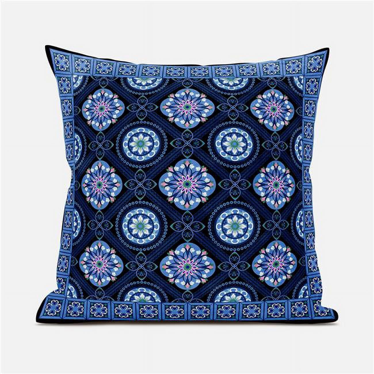 Amrita Sen Designs 16 x 16 in. Mandala Floral Tiles Broadcloth Indoor ...
