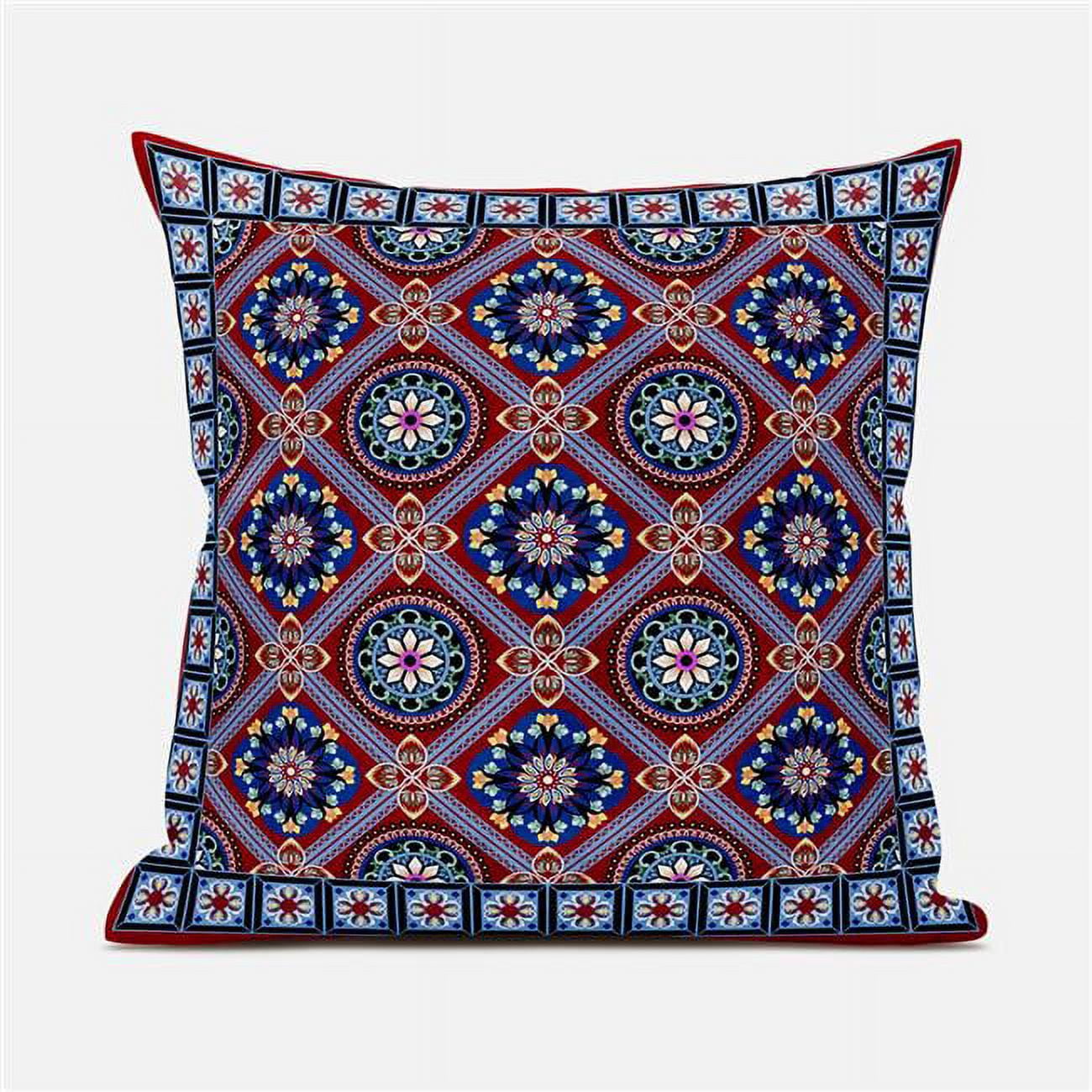 Amrita Sen Designs 18 x 18 in. Mandala Floral Tiles Broadcloth Indoor ...