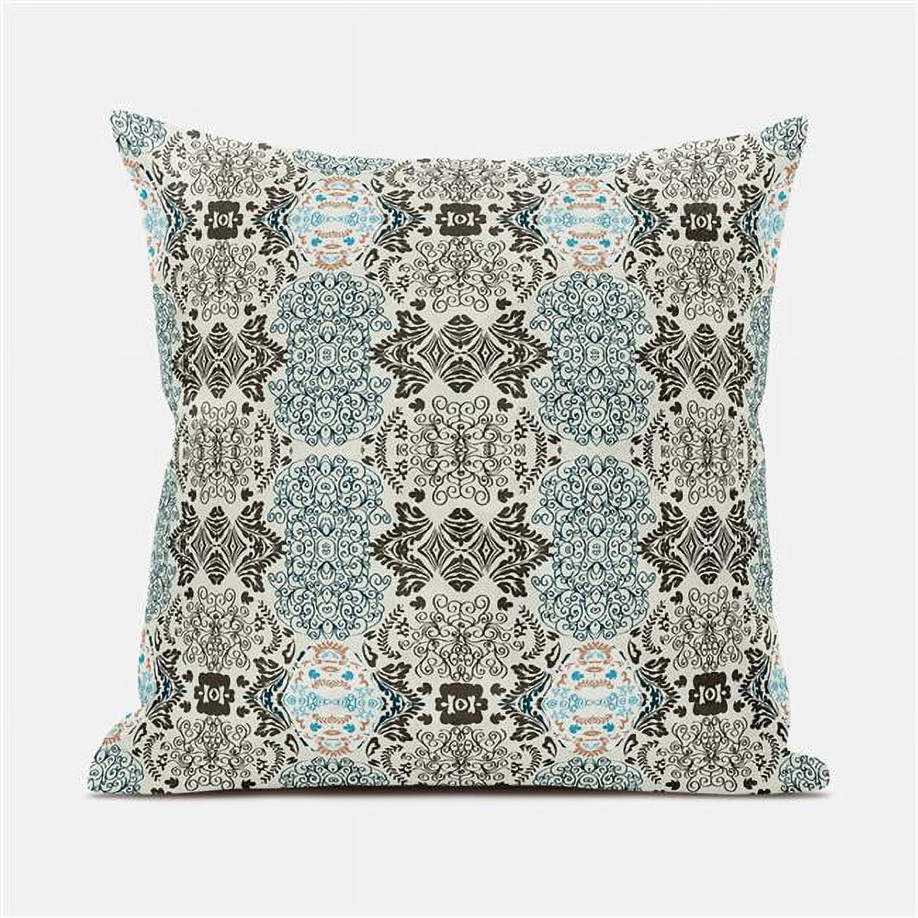Amrita Sen Designs CAPL809BrCDS-BL-20x20 20 x 20 in. Carnival Geo ...