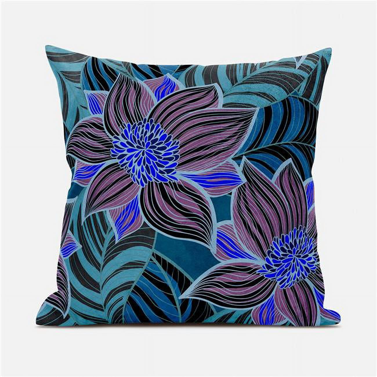 Amrita Sen Designs 20 x 20 in. Mangnolia Flower & Leaf Broadcloth ...