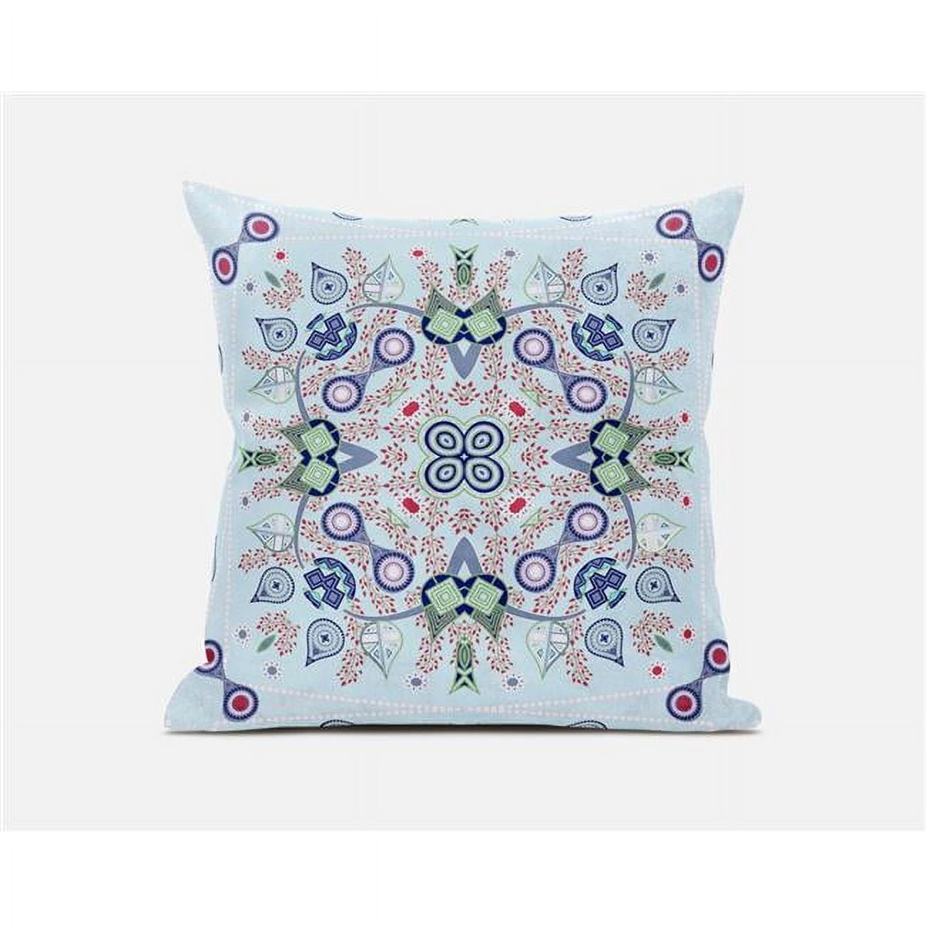 Amrita Sen Designs 20 x 20 in. Paisley Leaf Geo Broadcloth Indoor ...